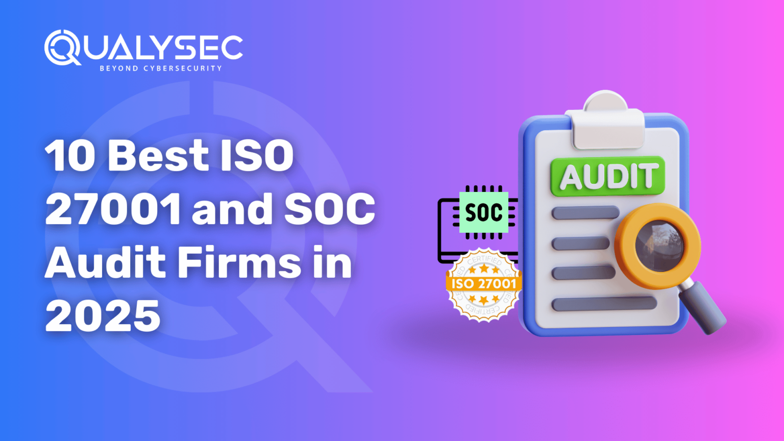 10 Best ISO 27001 and SOC Audit Firms for data security 2025